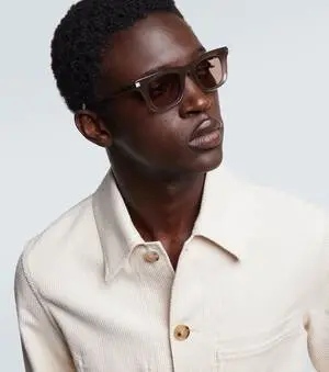 Zegna Rectangular Sunglasses