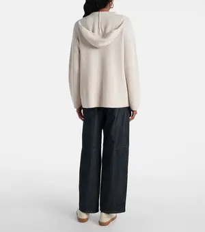 Max Mara Falcone Ribbed-knit Wool Hoodie