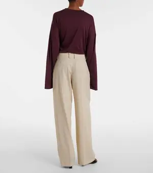 THE FRANKIE SHOP Daytona High-rise Wide-leg Trousers
