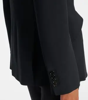Alexander McQueen Embellished Crepe Blazer