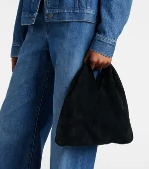 THE ROW Bindle Small Suede Tote Bag