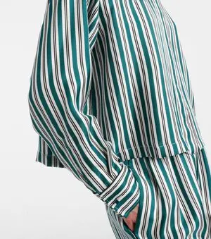 Max Mara Brama Striped Silk Shirt - Multicoloured