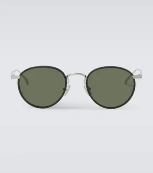Bottega Veneta Forte Panthos Round Sunglasses - Silver