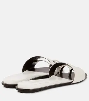 Tory Burch Leather Sandals - White