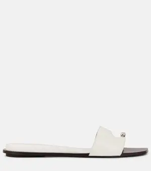 Tory Burch Leather Sandals - White