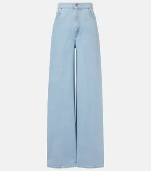 Max Mara Affari High-rise Wide-leg Jeans - Blue