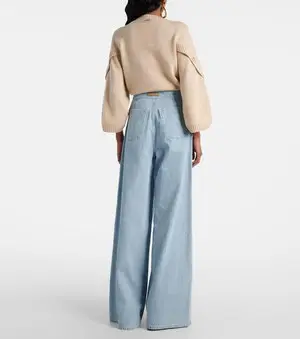 Max Mara Affari High-rise Wide-leg Jeans