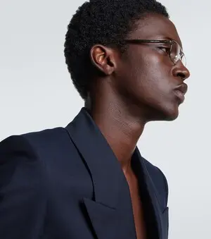 Saint Laurent Sl 780 Rectangular Eyeglasses - Silver