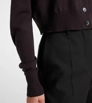 Sportmax Perseo Virgin Wool Cardigan - Brown