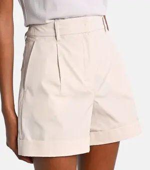 Max Mara Ubino Cotton Poplin Bermuda Shorts - Beige