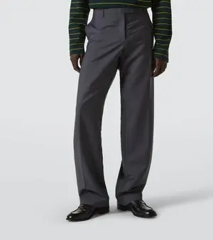 Miu Miu Mohair And Wool Straight Pants
