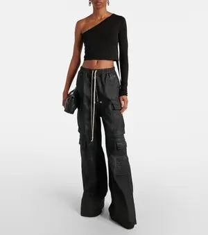 Rick Owens Asymmetrical One-shoulder Crop Top