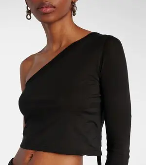 Rick Owens Asymmetrical One-shoulder Crop Top