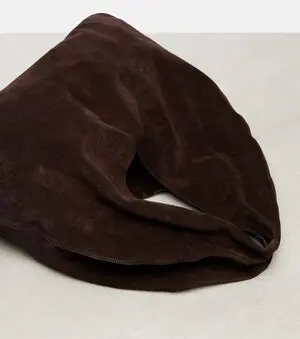 THE ROW Bindle Small Suede Top Handle Bag