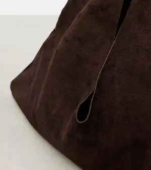 THE ROW Bindle Small Suede Top Handle Bag