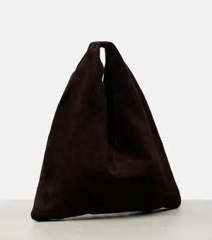 THE ROW Bindle Small Suede Top Handle Bag