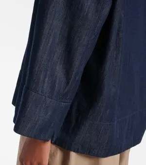 Max Mara Caterina Cotton Top - Blue