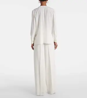 Max Mara Carol Draped Silk Blouse