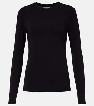 Max Mara Ortensia Jersey Top - Black