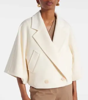 Max Mara Galea Wool And Cashmere Pea Coat