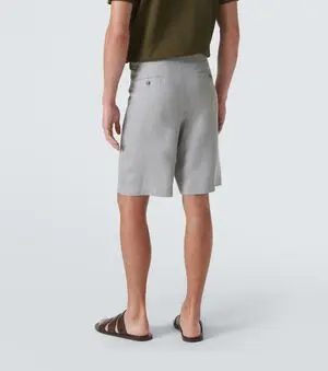 Loro Piana Nolan Linen Bermuda Shorts