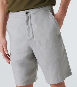 Loro Piana Nolan Linen Bermuda Shorts