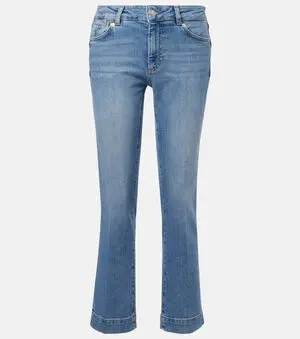 Sportmax Schermo Low-rise Cropped Bootcut Jeans