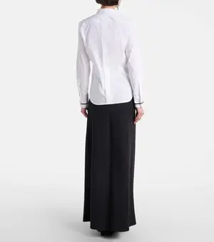 Max Mara Otranto Cotton-blend Poplin Shirt - White