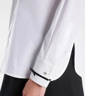 Max Mara Otranto Cotton-blend Poplin Shirt - White