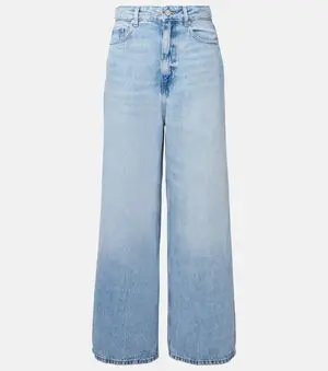 GANNI Mid-rise Wide-leg Jeans