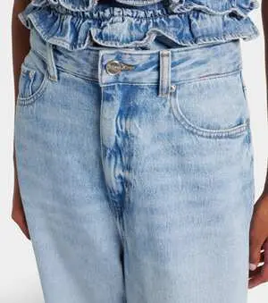 GANNI Mid-rise Wide-leg Jeans