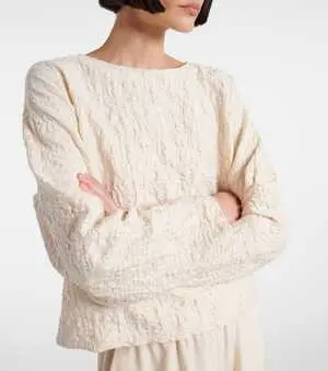 Max Mara Pepaia Cotton-blend Jersey Top