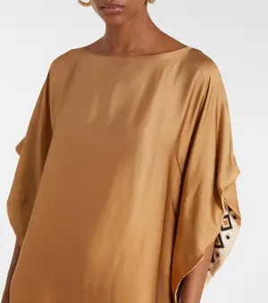 Max Mara Belli Satin Kaftan