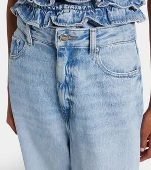 GANNI Mid-rise Wide-leg Jeans