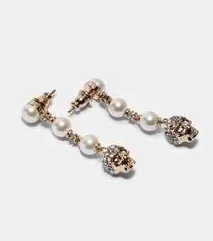 Alexander McQueen Crystal-embellished Drop Earrings
