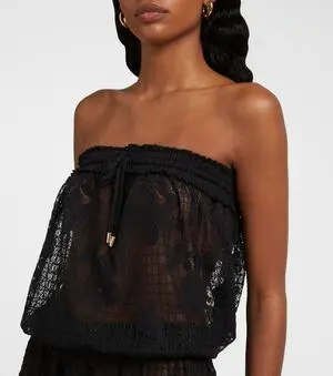 Melissa Odabash Isla Floral Shirred Mini Dress