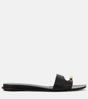 Tory Burch Leather Sandals - Black