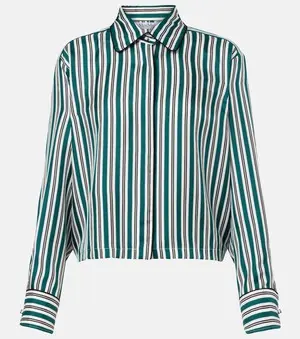 Max Mara Brama Striped Silk Shirt