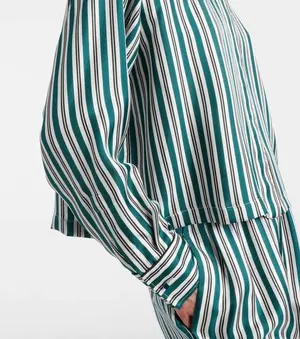 Max Mara Brama Striped Silk Shirt
