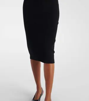 Max Mara Teak Knitted Midi Dress