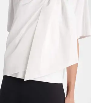 Max Mara Colle Bow-detail Cotton Jersey T-shirt