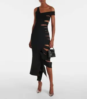 MUGLER Cutout Midi Dress