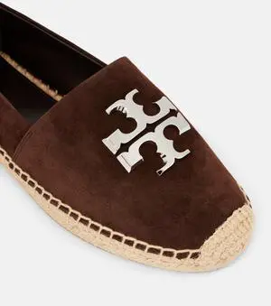 Tory Burch Double T Suede Espadrilles
