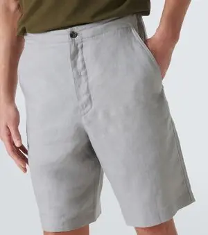 Loro Piana Nolan Linen Bermuda Shorts