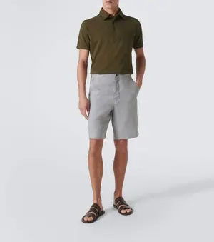 Loro Piana Nolan Linen Bermuda Shorts