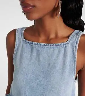 GANNI Ruffled Denim Top