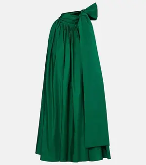 Max Mara Beber Halterneck Taffeta Minidress - Green