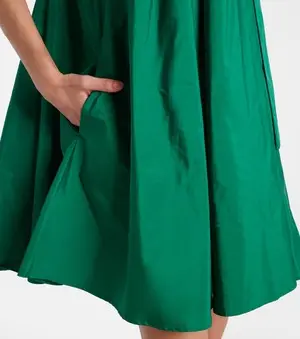 Max Mara Beber Halterneck Taffeta Minidress - Green