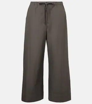 Max Mara Auero Wide-leg Cotton Pants