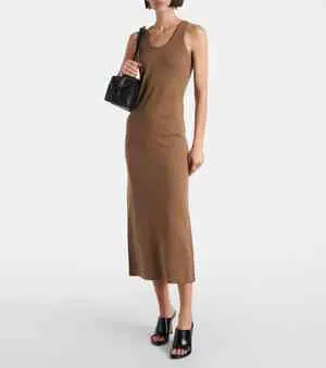 Max Mara Aceri Virgin Wool Midi Dress
